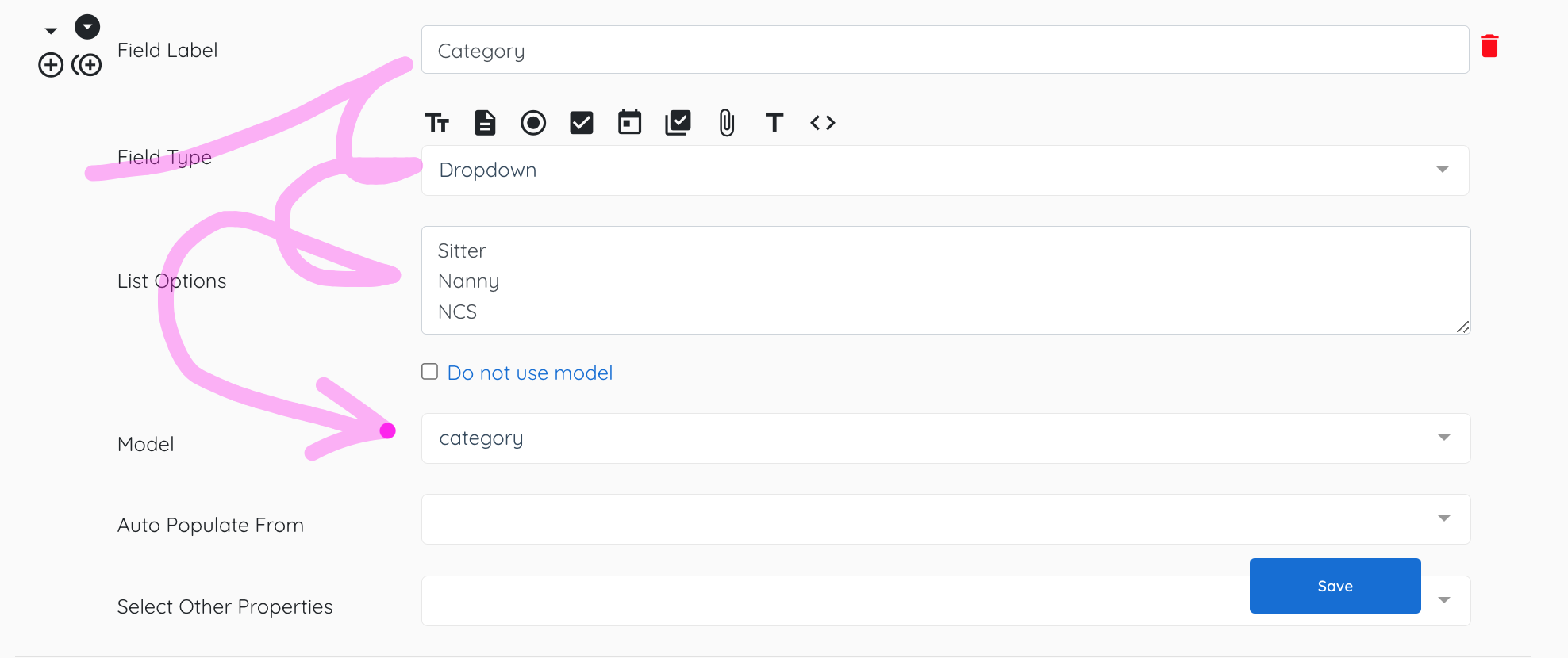 Show Placement Jobs to Select Candidate Types